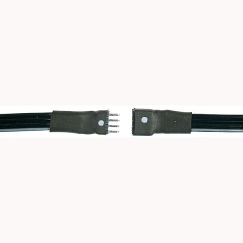 4-Pin Micro Mini Connector w/12″ Flexible PVC Wire Leads - (2 Pairs)